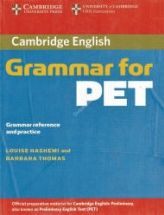 Cambridge Grammar for PET with answers.